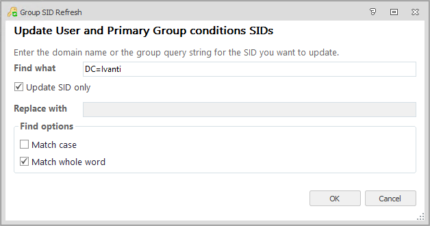 Group SID Refresh