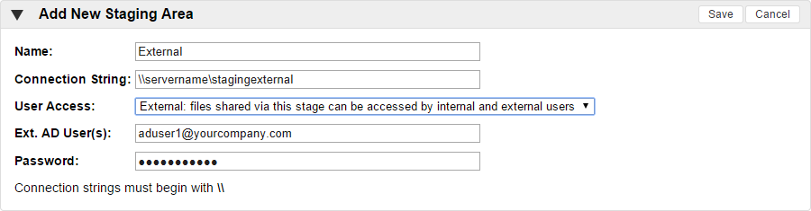 Create staging map points
