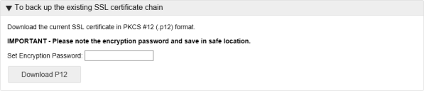 Back Up a PKCS #12 / PFX certificate