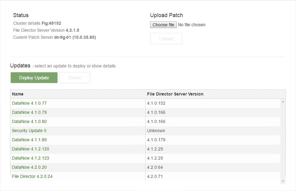 Apply a File Director Patch