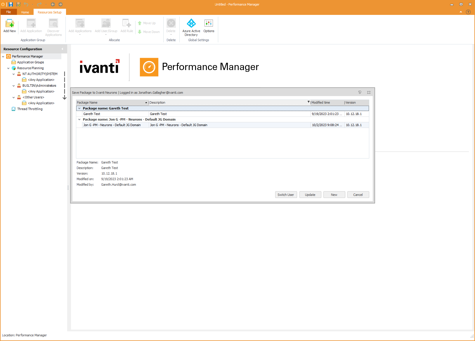 Integrating Performance Manager with Ivanti Neurons