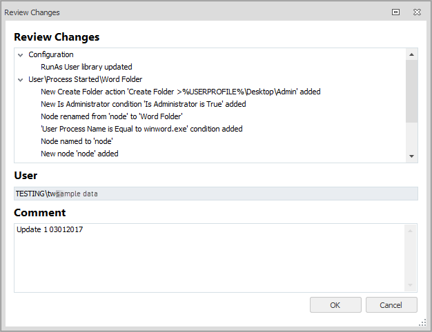 Suivi des changements de configuration