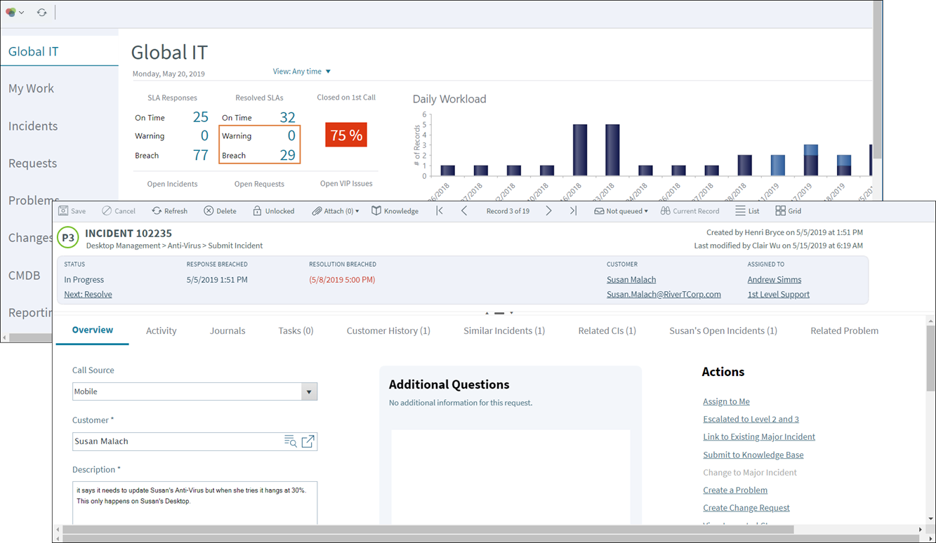 Browser Client Main Pane