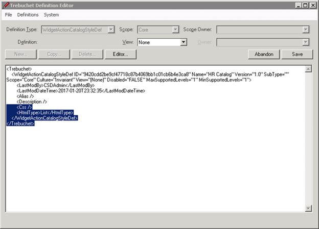 Add Custom CSS for HR Service Catalog