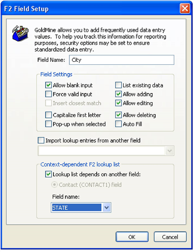 Setting Dependency Between Lookup Lists