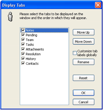 Customizing Service Center Tabs
