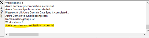 Synchronizing Azure Domain