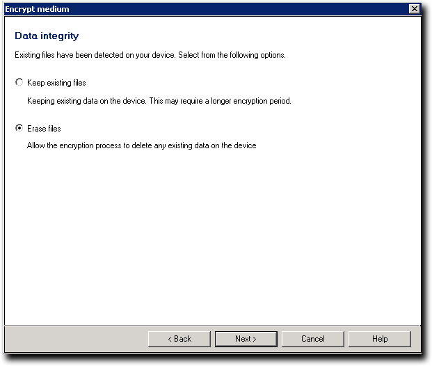 Using the Encrypt Medium Utility