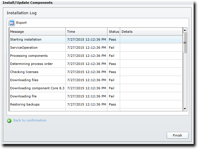 The Installation Log