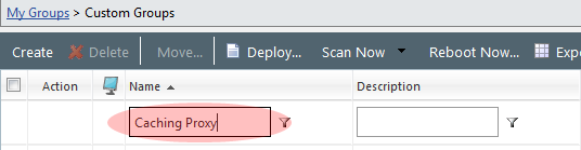 Configure Endpoints to Use the Caching Proxy