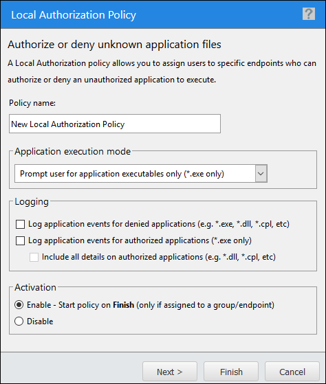 Apply a Local Authorization Policy, if Needed