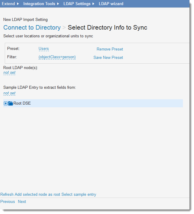 Configuring LDAP Settings
