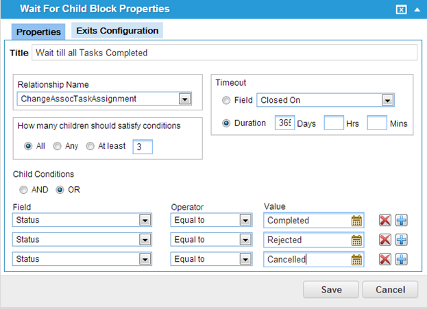 Troubleshooting the WaitForChild Workflow Block