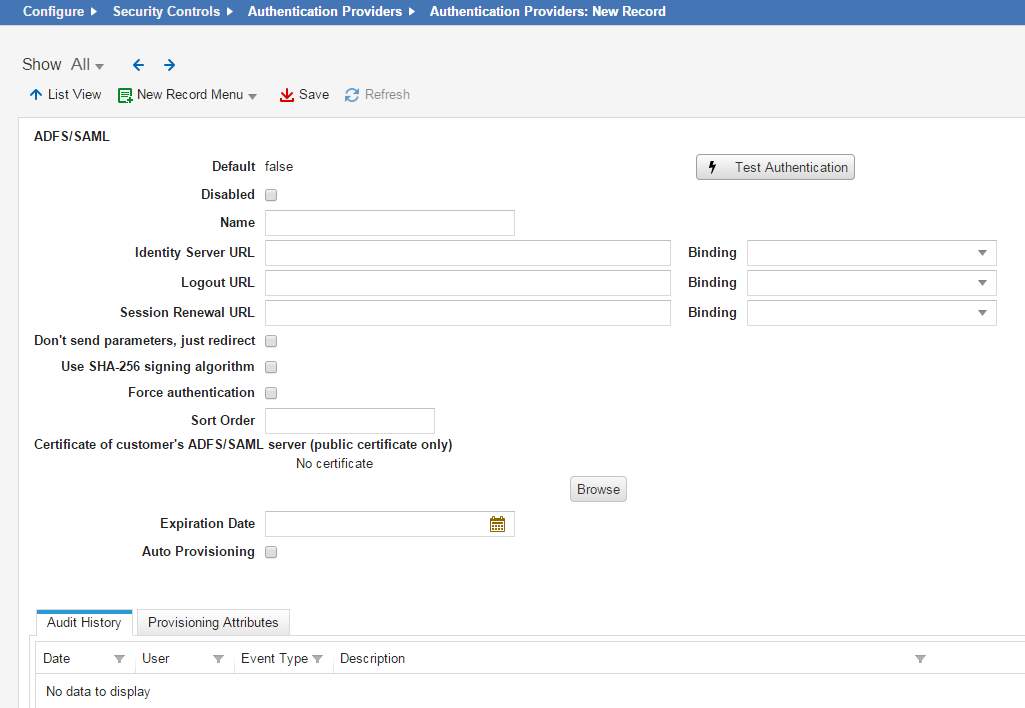 Working with ADFSÂ SAML