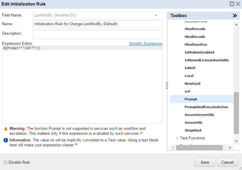 Using the Expression Editor