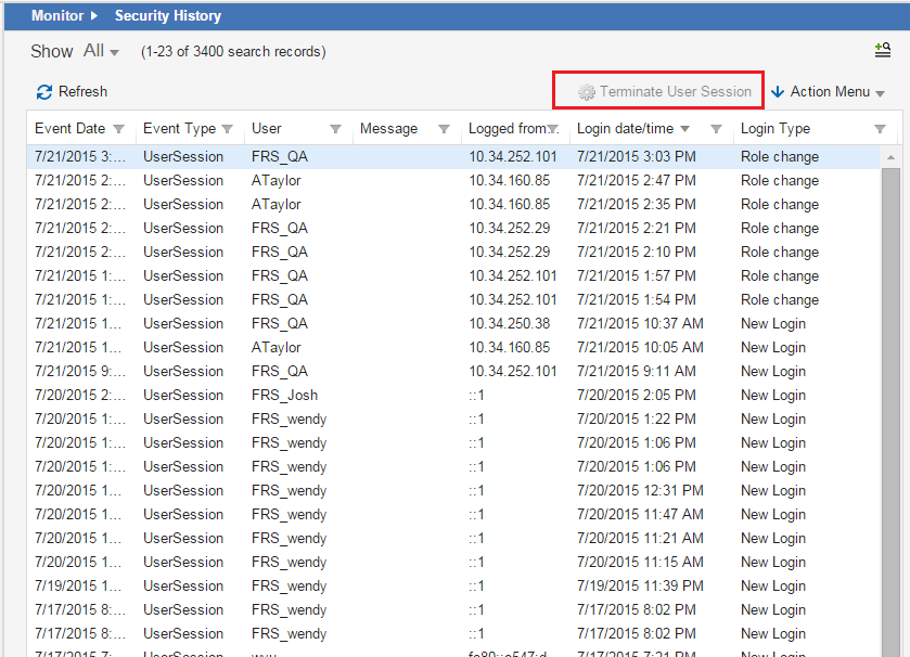 Setting Up User Login