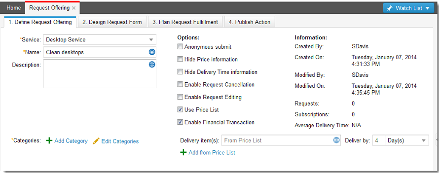Working with Price Lists