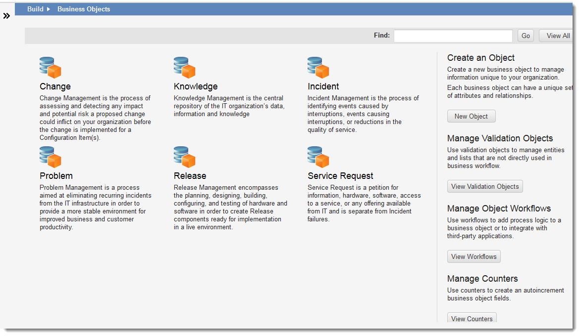 Working with Business Objects