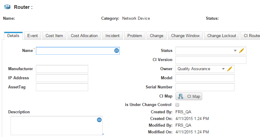 About Creating a Configuration Item
