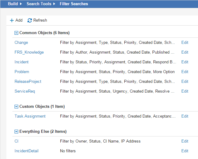 Working with Filter Panels for Searching