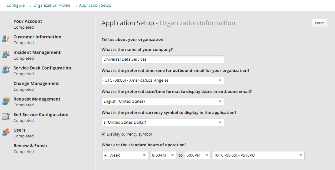 Entering Account Information