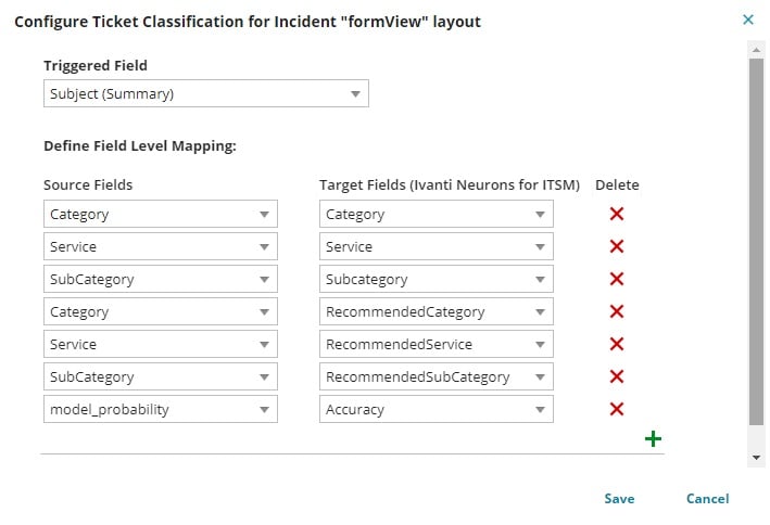 Configuring Ticket Classification