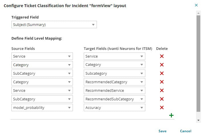 Configuring Ticket Classification