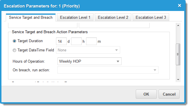 Example: Setting an Escalation Schedule by Priority