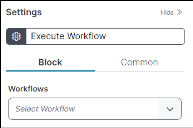 Execute Workflow Quick Action