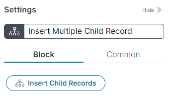 Insert Multiple Child Record Quick Action