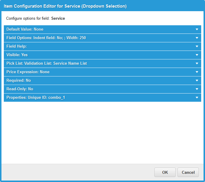 Example: Using a Cascading Validation List