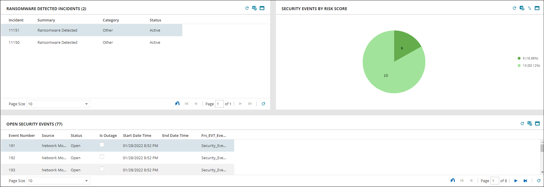 Security Event Dashboard