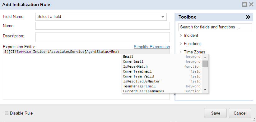 Using the Expression Editor