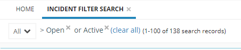 Working with the Show Filter Search