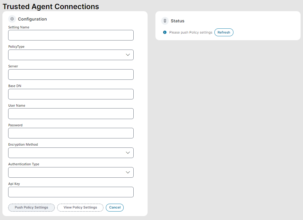 Configuring Trusted Agent for LDAP Connections