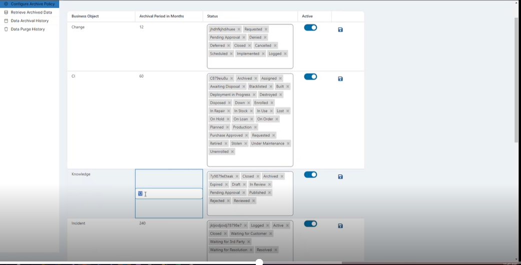 Working with Data Archival and Data Retrieval