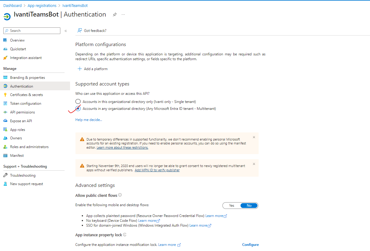 Integrating Microsoft Teams with Ivanti Neurons for ITSM