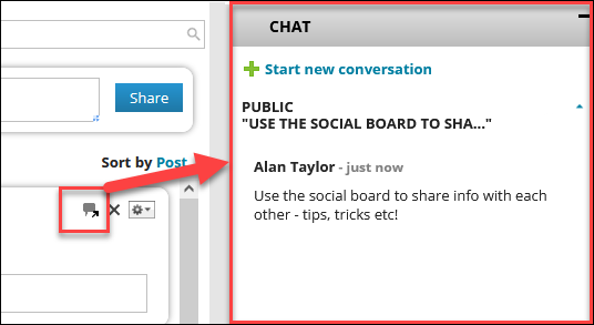 Using the Social Board