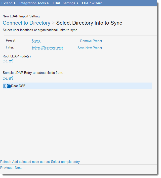 Configuring LDAP Settings
