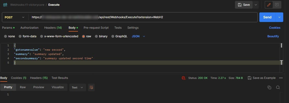 Example: Creating and Updating a Record using Go To Record Quick Action with Webhook Values (GAD)