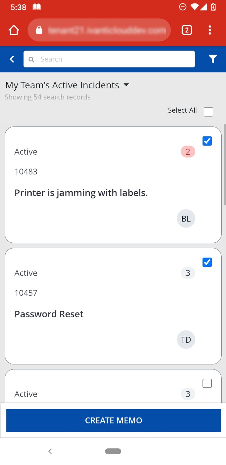 Enabling multi-select option for the Mobile Analyst portal