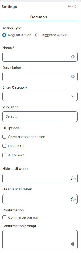 Create a Request for Change (RFC) for Variance Quick Action