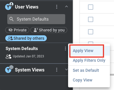 Resetting a List View to its Default State