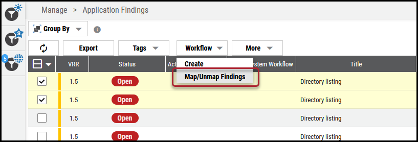 Adding Findings to a Workflow