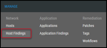 Creating Workflows from a Findings List View