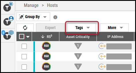 Creating a Tag from a List View Page