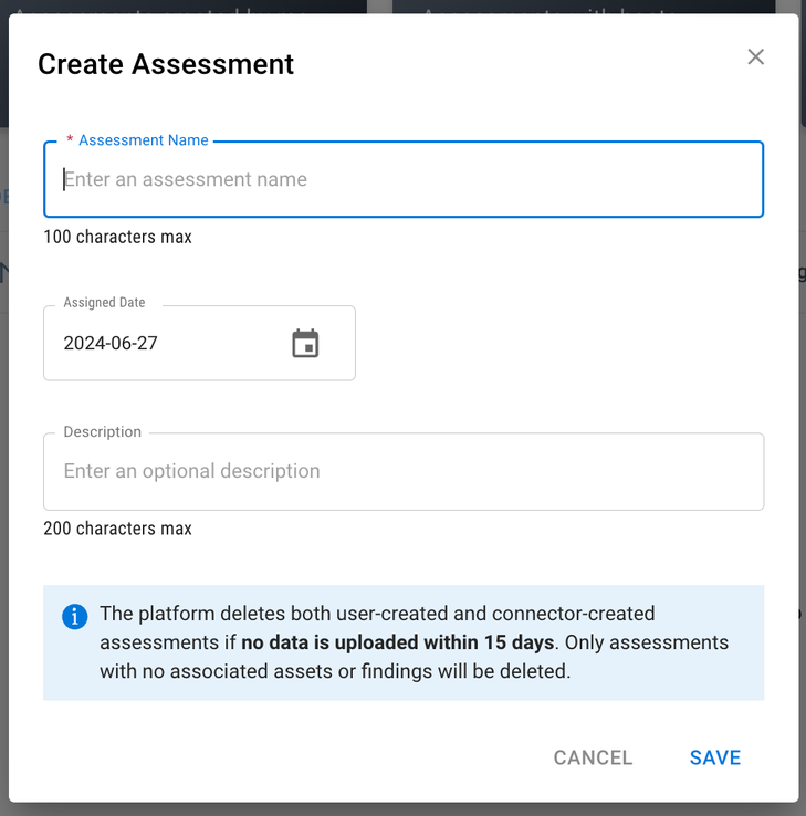 Creating an Assessment