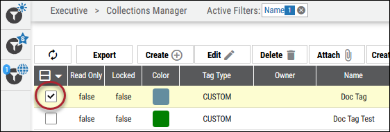 Exporting Tag Data as a CSV File