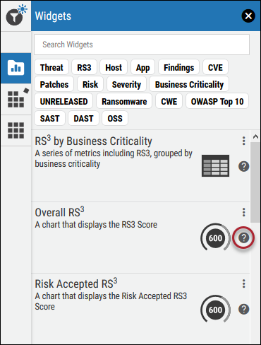 Previewing Configurable Dashboard Widgets