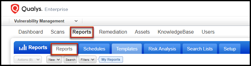 Qualys Vulnerability Report Setup Guide